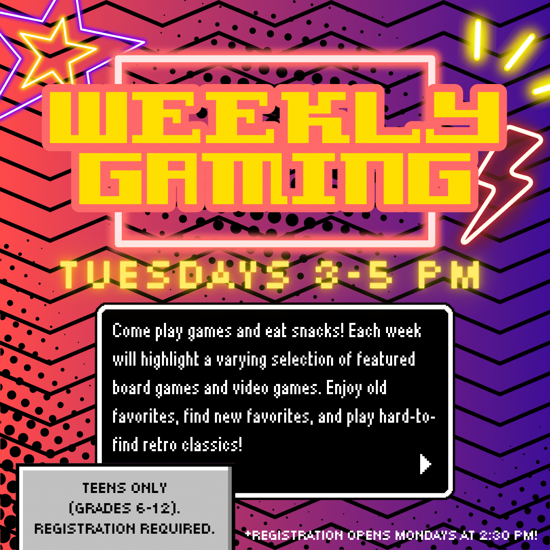 Weekly Gaming for Teens at Richland Library – NowKalamazoo
