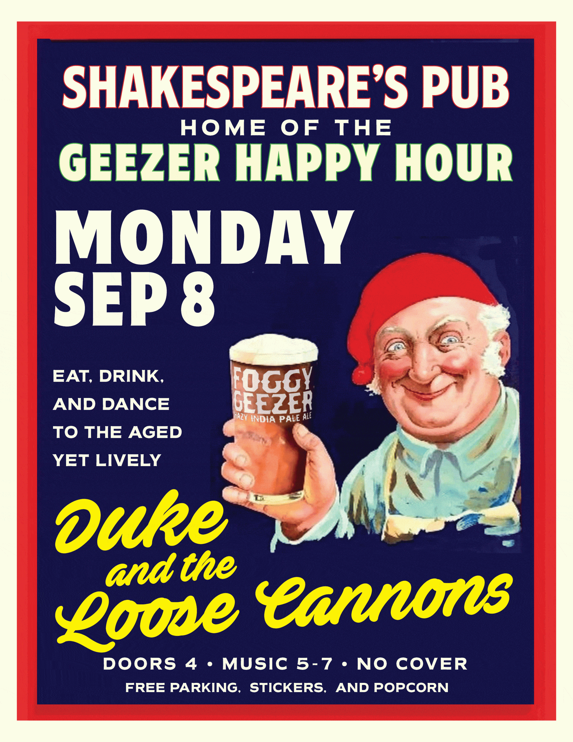 The Geezer Happy Hour w Duke & the Loose Cannons – NowKalamazoo
